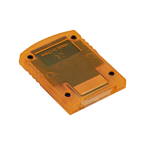 Wigearss 1024MB(16344 Blocks) Memory Card for Gamecube and Wii Console Game Cube NGC GC (Orange)