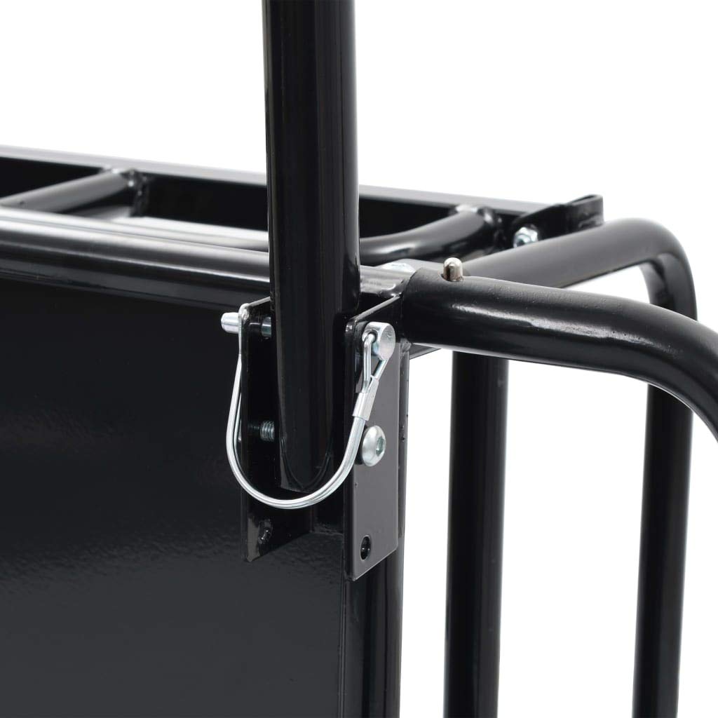 Festnight Bicycle Bike Cargo Trailer Luggage Carrier Trailer Steel Black