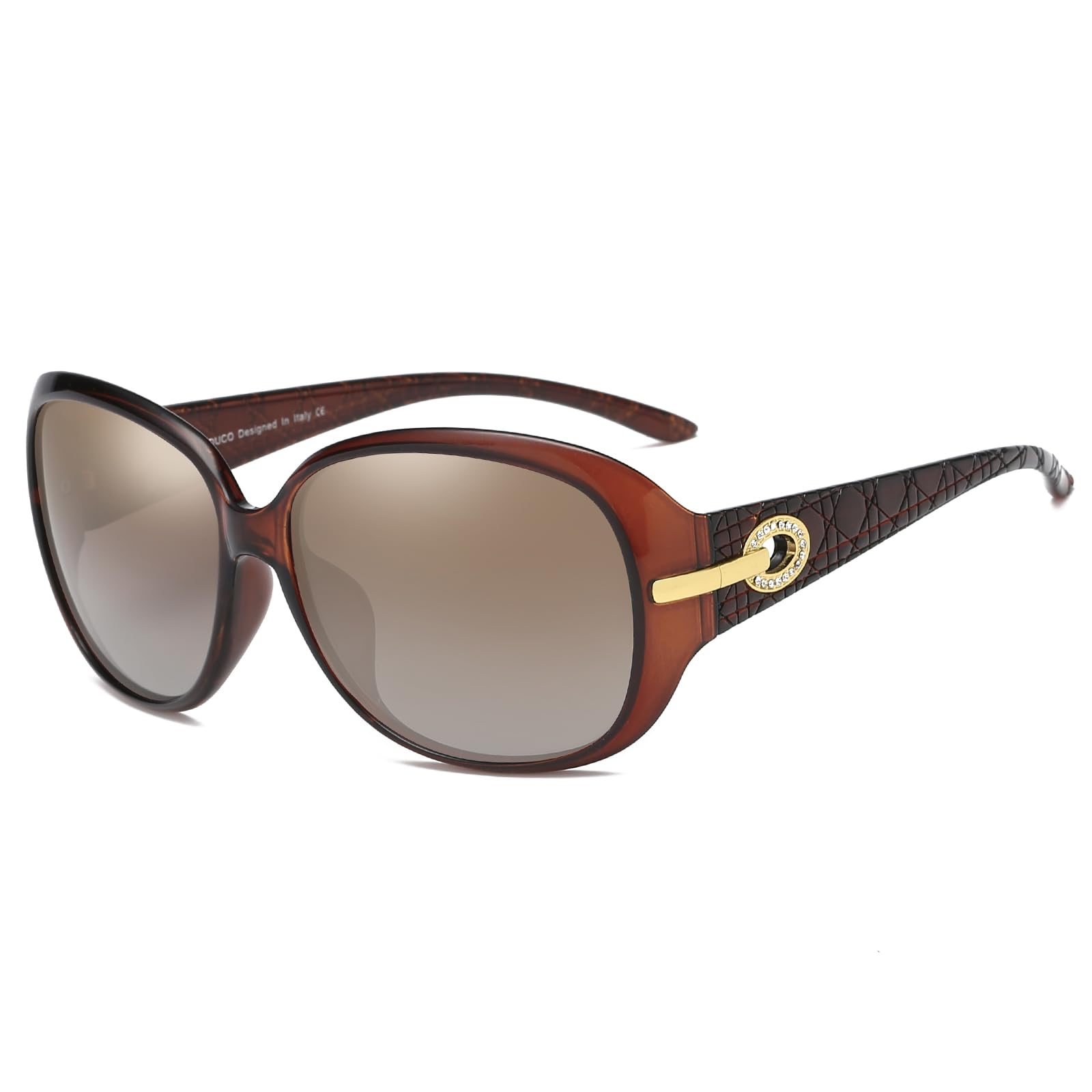DUCO Classic Sunglasses for Women Jackie O Sun Glasses Wide Shades Designer Style 100% UV Protection 6214