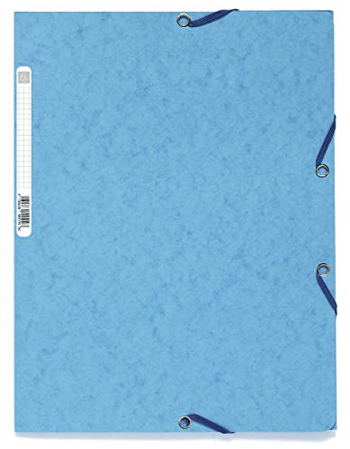 Exacompta 55510AMZE Elasticated Folders with 3 Flaps Glossy Card 10 + 1 Free 24 x 32 cm 400 g 10 Assorted Colours Pack of 11