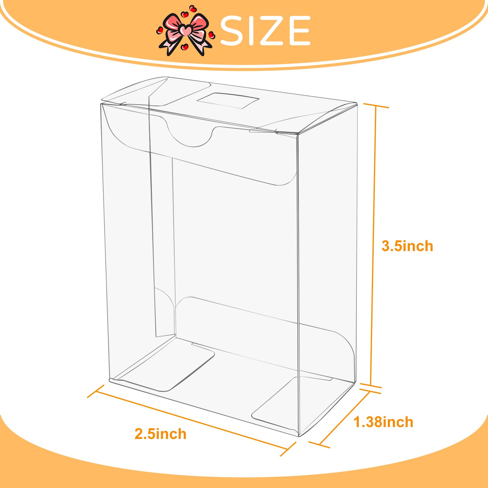 XINHPKGG 35pcs 3.5"x 2.5"x 1.38" Clear Rice Krispie Treat Boxes: Cakesicle Boxes Clear Favor Boxes Macaron Boxes Clear Treat Boxes Party Favors Boxes