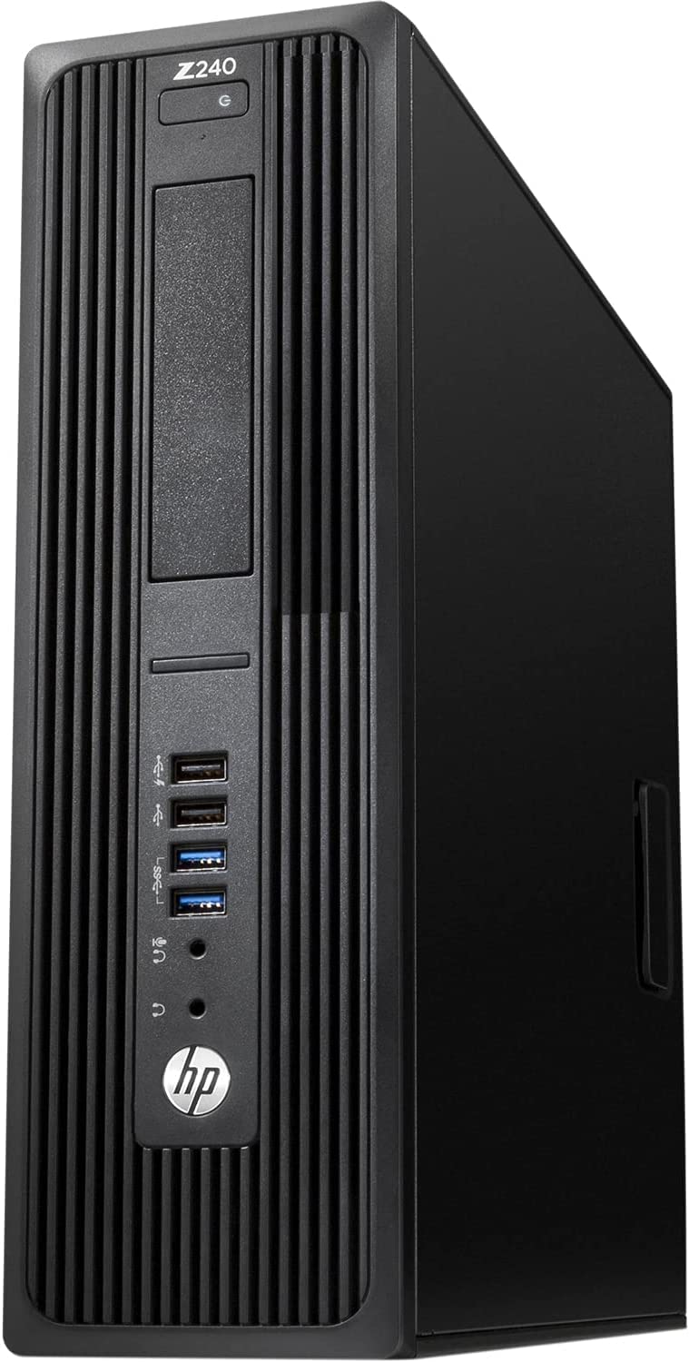 HP Z240 SFF Workstation Desktop PC, Intel Core i7-6700 up to 4.20GHz Processor, 32GB RAM, 1TB SSD, WiFi & Bluetooth, HDMI, Windows 10 Pro (Renewed), Black