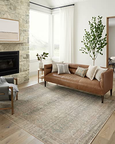 Loloi Angela Rose x Loloi Aubrey Collection AUB-03 Jade/Natural 2'-3" x 3'-9" Accent Rug