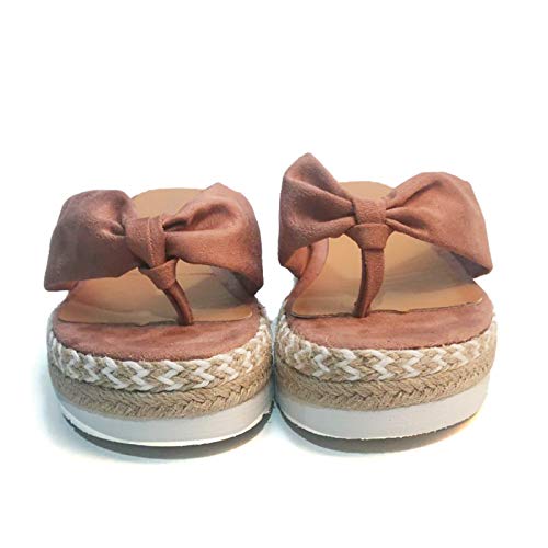 FASDNENDYS Toe Weave Breathable Flat Slip-On Sandals Open Women's Summer Beach Shoes Women's sandals Heel Slides for Women