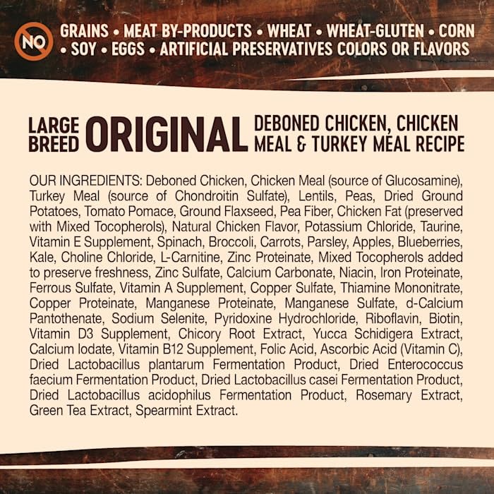 Wellness CORE Natural Grain Free Large Breed Original Dry Dog Food, 24 lbs