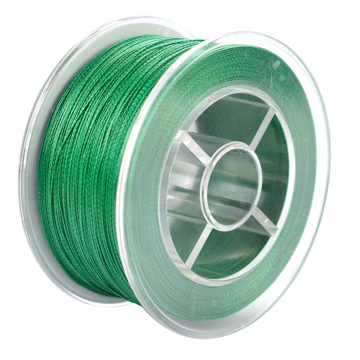 GLUREE 4 Stands Braided Fishing Line with Line Outlet Box (Multicolor Green, 0.6(12.0LB-0.0047in)-328Yds)