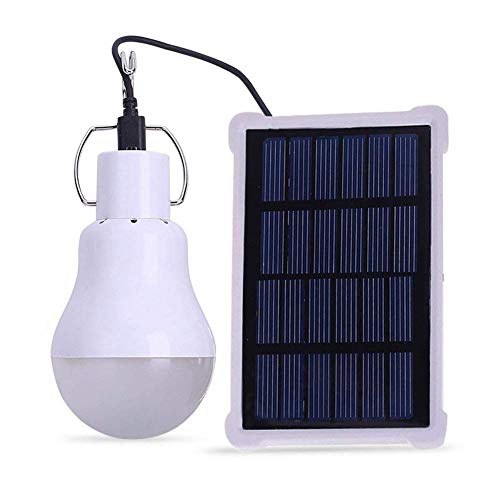 EleLight Portable Solar LED Bulb Lights Solar Powered Chicken Coops Light with 3.5M Solar Panel for Camping Tent Fishing Hiking Chicken Coop Shed Lighting(140LM 1600mAh)
