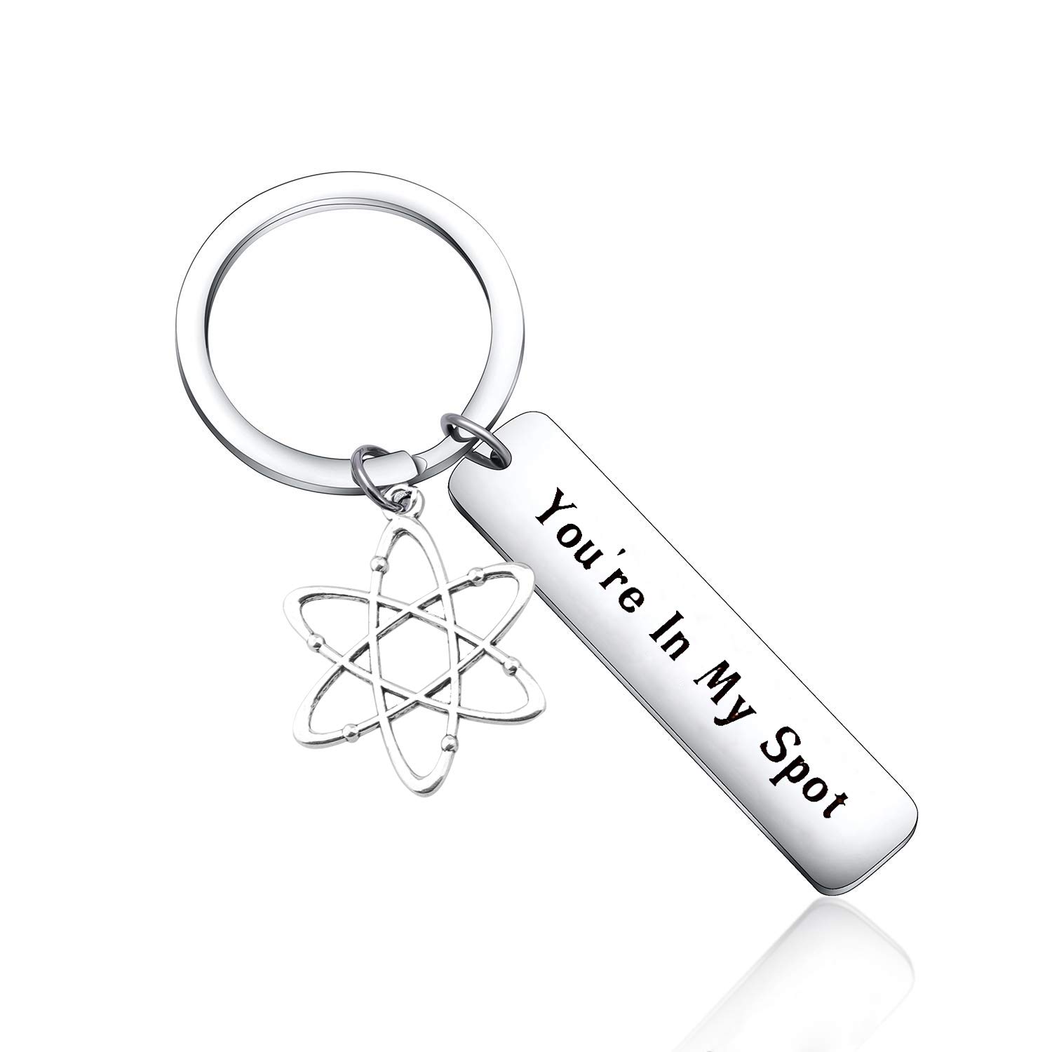 FOTAP You're In My Spot Keychain Gift For Scientist, Theoretical Physicist Big Bang Fans Gift (scientist48)