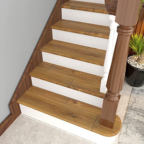 VEELIKE 12-Pack 6''x36'' Peel and Stick Floor Tile Bathroom Waterproof Natural Brown Wood Look Vinyl Plank Flooring Self Adhesive Removable Wood Vinyl Flooring Planks for Bedroom Kitchen Basement