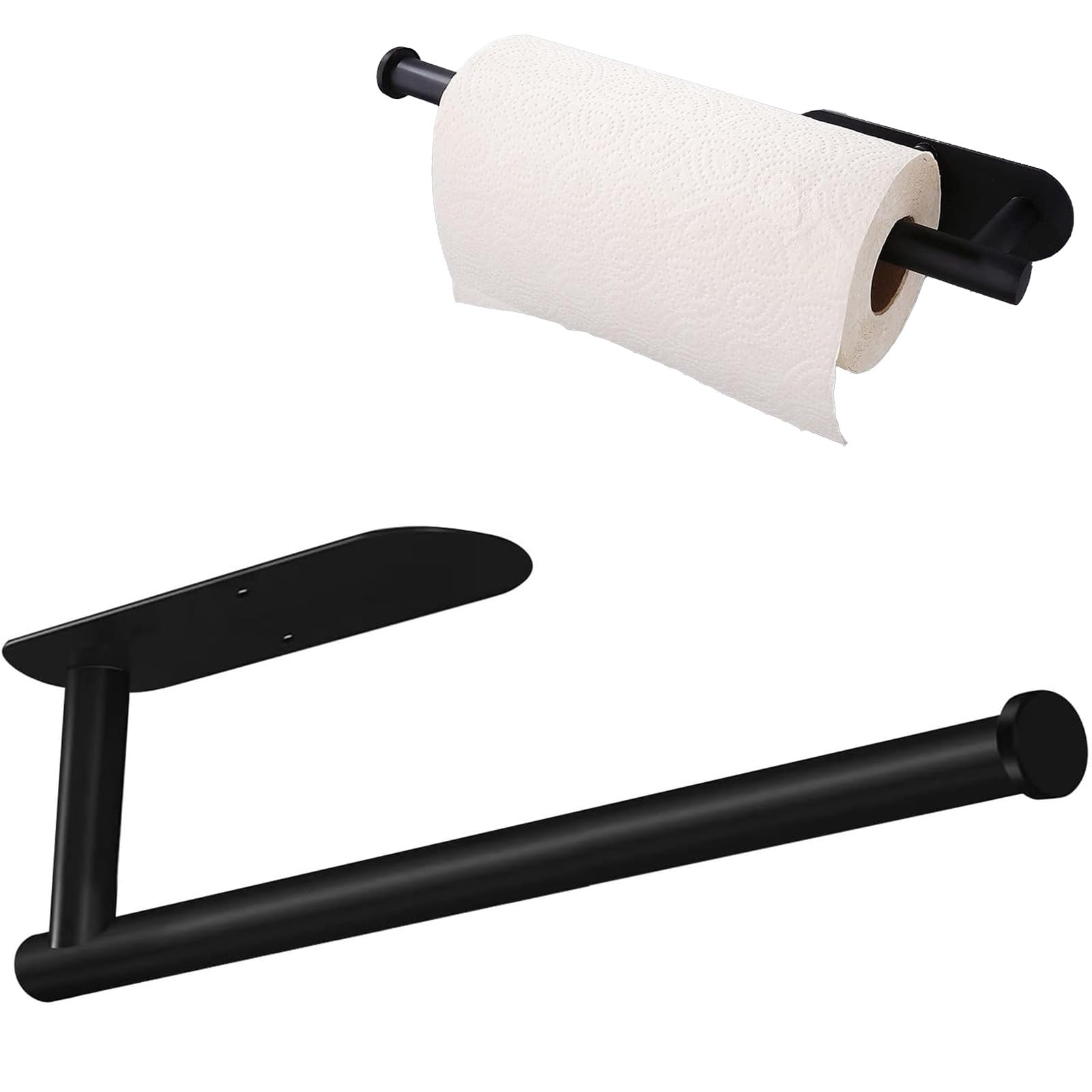 Remarkable Home Paper Towel Holder - Self-Adhesive Or Screw Mounted for Under Cabinet Or Wall, Great for Kitchen, RV, Bathroom and Garage (Stainless Steel)