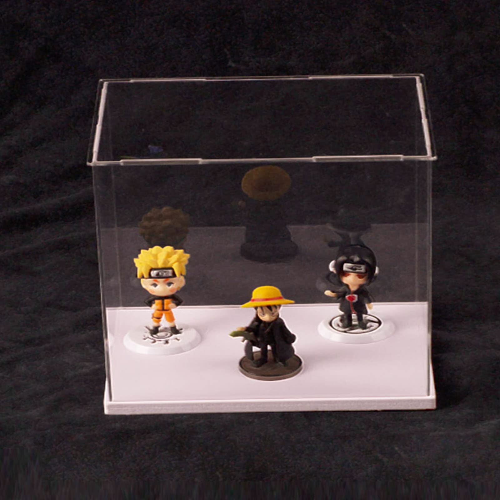Openable Clear Acrylic Display Case Box ,Versatile Collectibles Display Dustproof Showcase with Thickening Base,for Display Action Figures Home Storage Organizing Toys (16x8x10 inch/40x20x25cm)