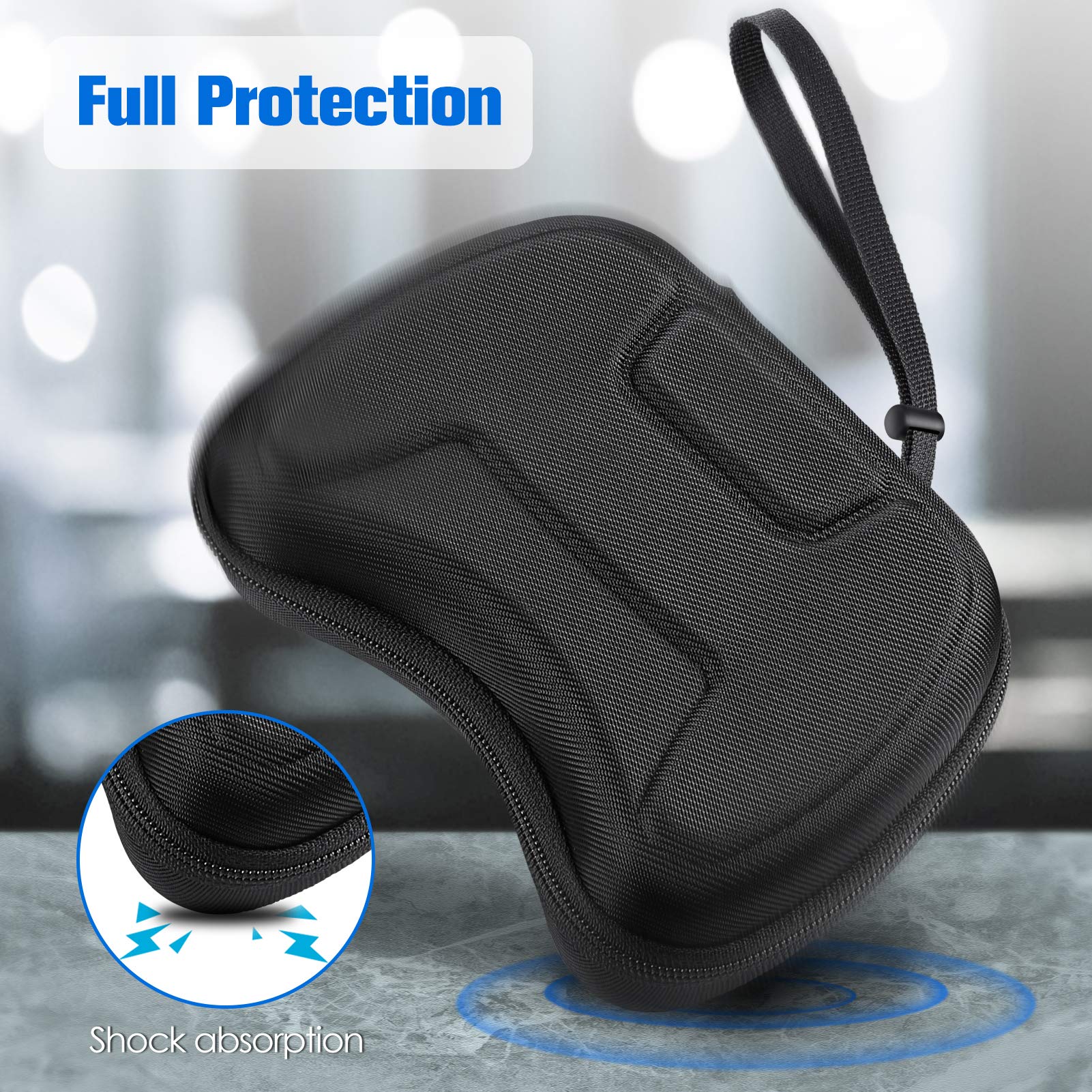 Fintie Carrying Case for Nintendo Switch / Switch OLED Model Pro Controller / Sony PS5 Wireless Controller - [Shockproof] Hard Shell Protective Cover Travel Bag with Inner Pocket, Galaxy