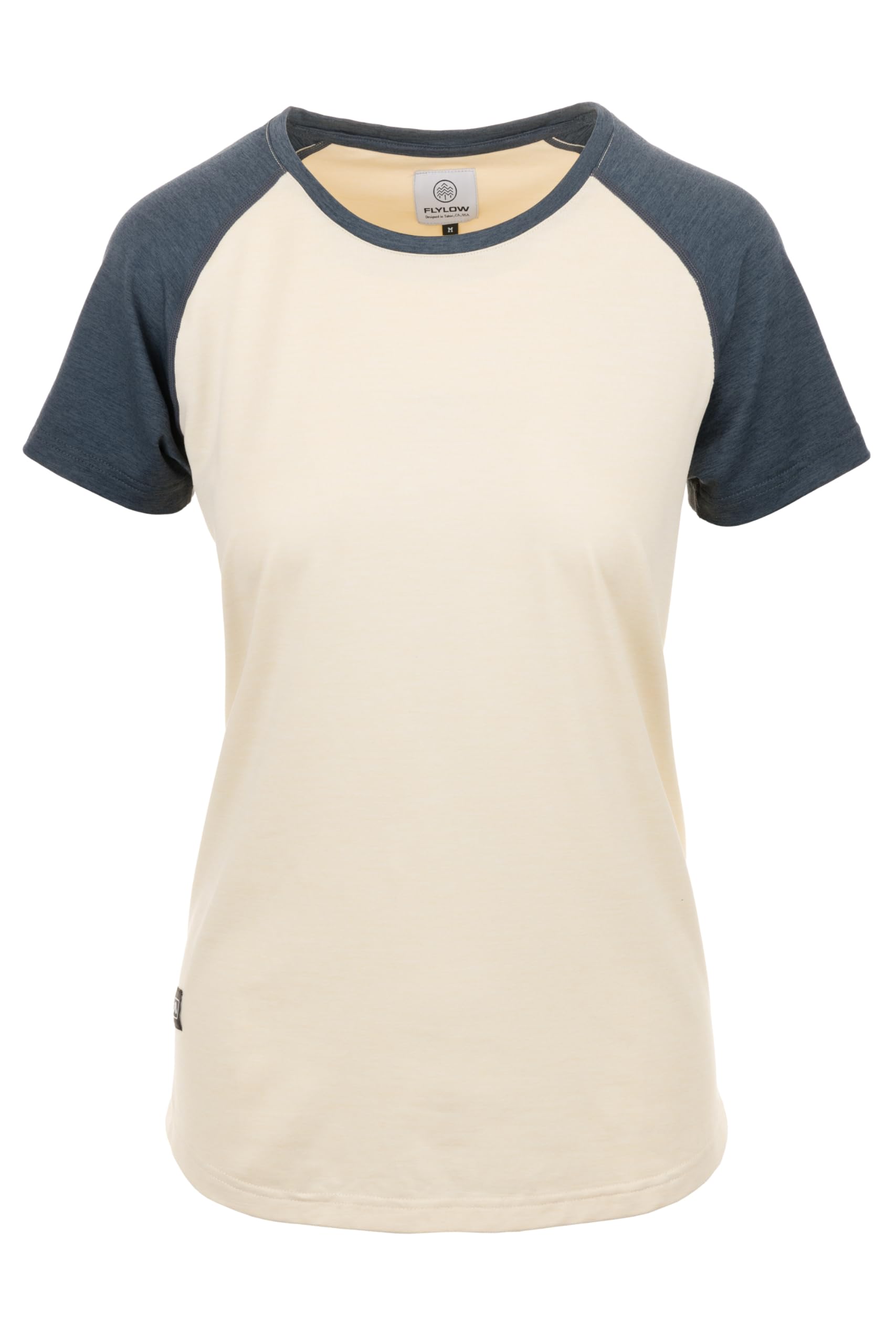 Flylow Women's Jessi Shirt - Breathable, Short-Sleeve T-Shirt for Mountain Biking and Trail Running - Shadow/Cloud - Large