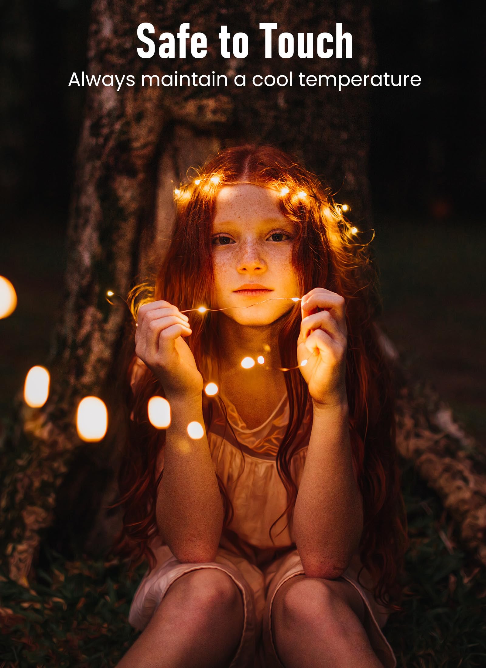 Fairy Lights Battery Operated, 4 Pack 33FT 100 LEDs Mini Battery Powered String Lights, Waterproof Copper Wire Twinkle Lights Mason Jar Lights for Indoor Home Wedding Christmas Decoration, Warm White