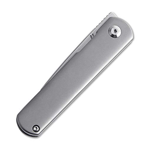 Kizer Cutlery Folding Pocket Knife Front Flipper Drop Point Blade Titanium Handles Tactical Knife, Justin Lundquist Feist Ki3499