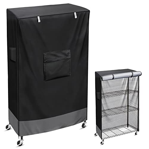 SCHLEUDER Shelf Cover Wire Rack Cover Storage Rack Cover For Sundries, High Density Shelf Cover,Cover for Storage Shelves Suitable for Rack (36" L x 18" W x 72" H)