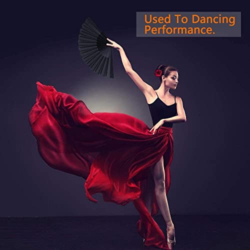 Hand Fan Folding, Elegant Floral Handmade Folding Hand Held Fans with Tassel Grey Chinese Fan Summer Portable Handheld Fan for Dance Party Wedding Gift Home Decoration