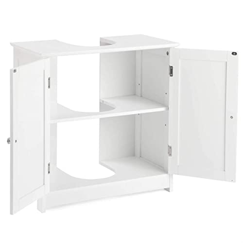 SDGH Two-Door Bathroom Vanity Cabinet Wash Basin Cabinet Multifunctional Storage Shelf Basket Kitchen Bathroom Accessories