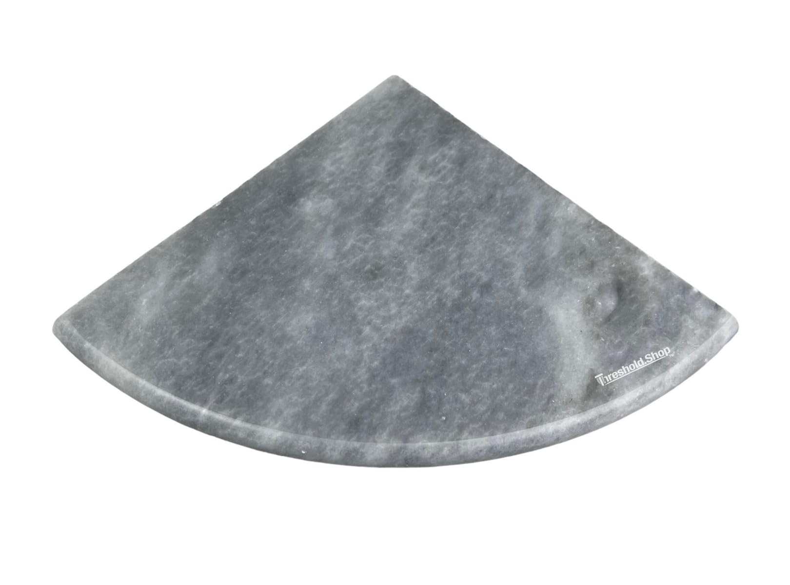 Threshold.Shop 9 Inch Bardiglio Gray Marble Corner Shower Shelf Bathroom Caddy, Wall Mounted Shower Shelf, Classic Flatback Design (2)