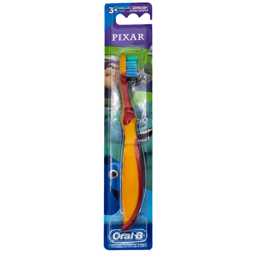 Oral-B Kids Pixar Toothbrush, Children 3+, Extra Soft, Characters Incredible -1 Count