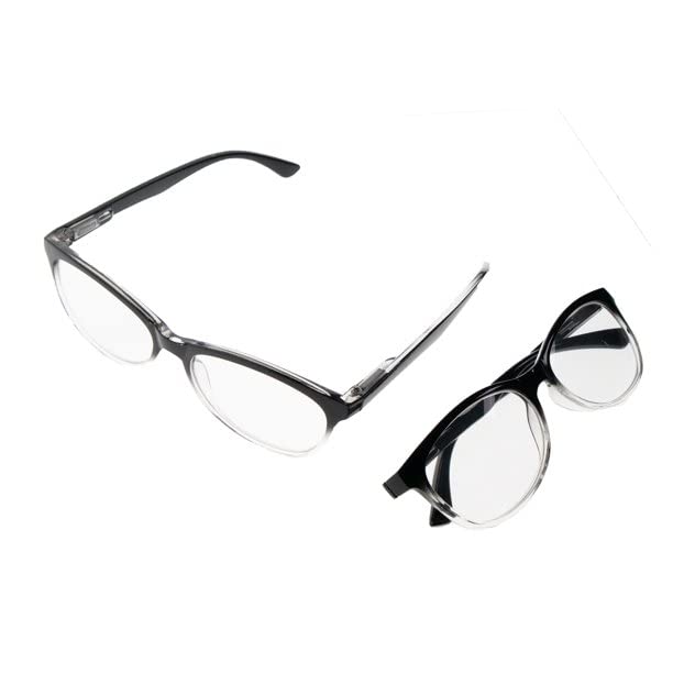Reading Glasses for Women Men One Power Multi Flex Focus Dial Vision Auto Adjust Glasses From .5X to 2.5X For Small Print (Round)
