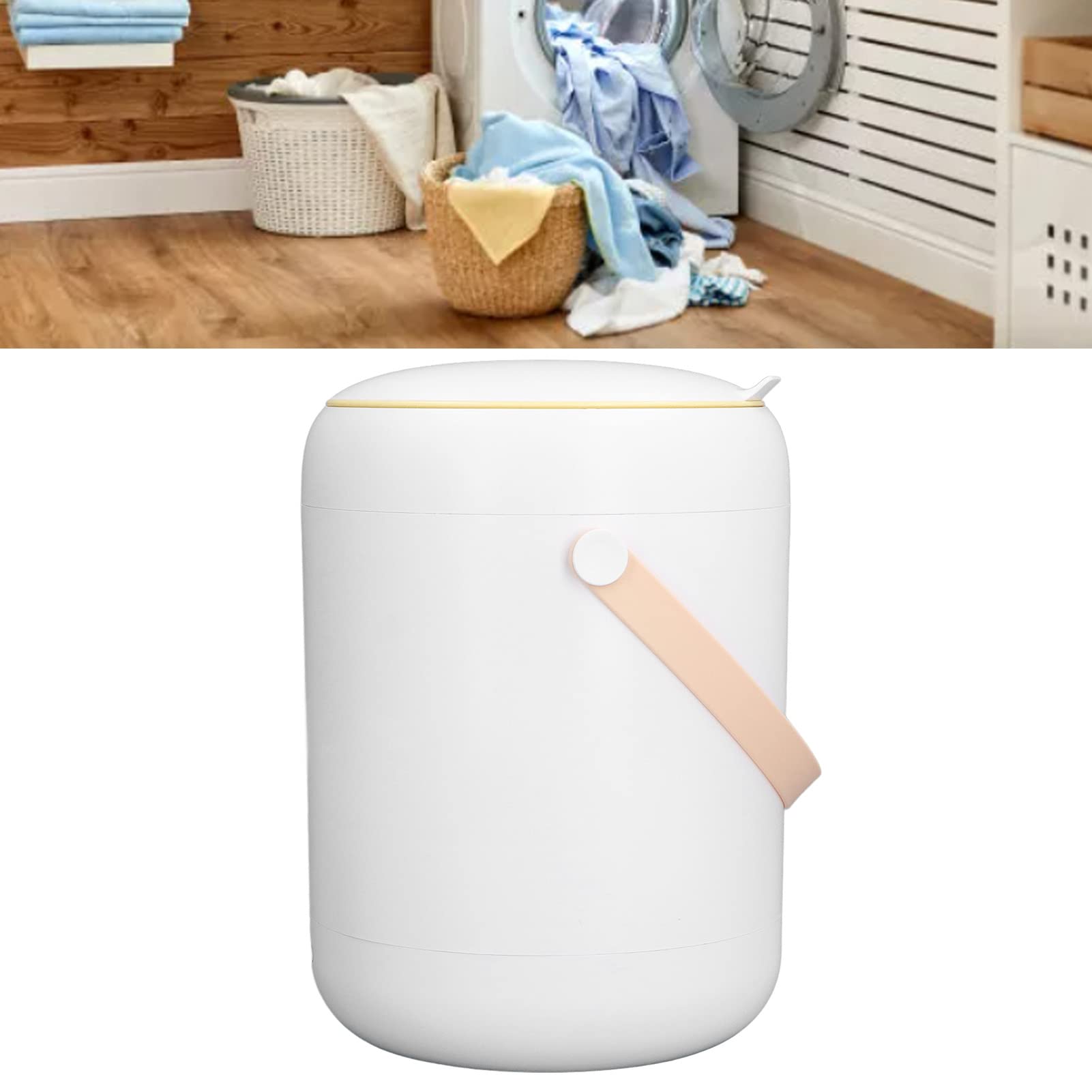 FASJ Portable Washing Machine, Effortless Waterproof Cover Small Cleaning Machine for Dormitory white, FASJhAhNu3sr-12