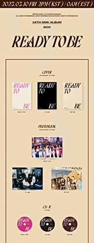 READY TO BE TWICE Album [Random ver.]+Pre Order Benefits+BolsVos K-POP Inspired Digital Planner, Digital Sticker Pack (12th Mini Album)