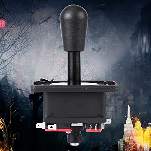 Joystick, Plastic Black American Style Arcade Joystick with Microswitch for DIY Arcade Game Machine Parts for Gifts