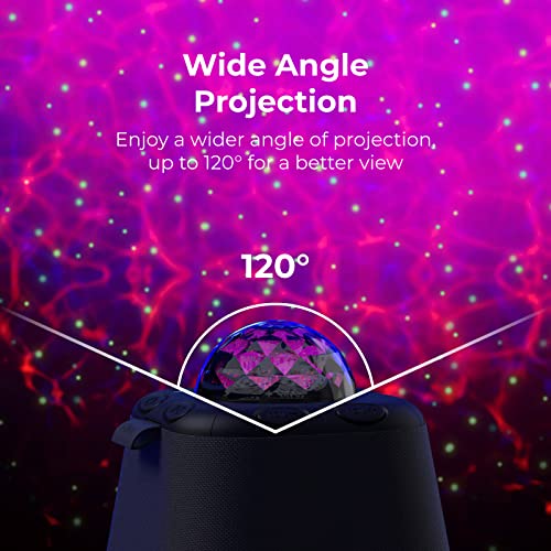 i-box Astral, Galaxy Projector, Bluetooth Speaker, Night Light, LED Lights, RGB Light Display, Tilt Wide Angle, Bedroom Accessories, Room Decor, Remote Control, Christmas Gift for Kids Adults