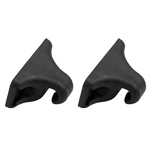 RLB-HILON Sun Visor Clip 94473143900 Compatible with Porsche 924 944 968, Sun VisorĀ Retainer Clip, Black Color, 2PCS
