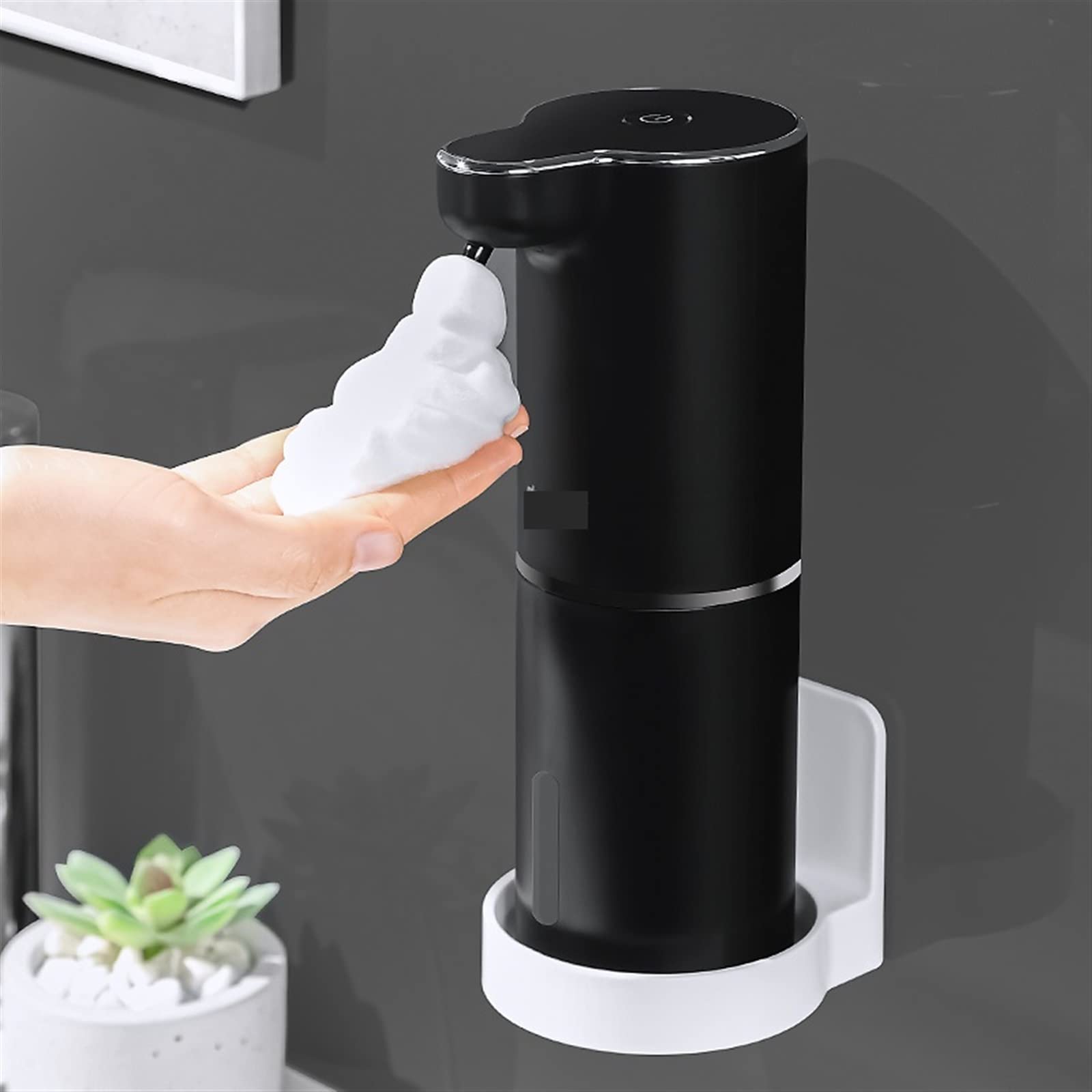 FEEGAR Black Induction Hand Sanitizer Automatic Foam Soap Dispenser Bathroom Liquid Soap Dispenser Hand Soap Dispenser