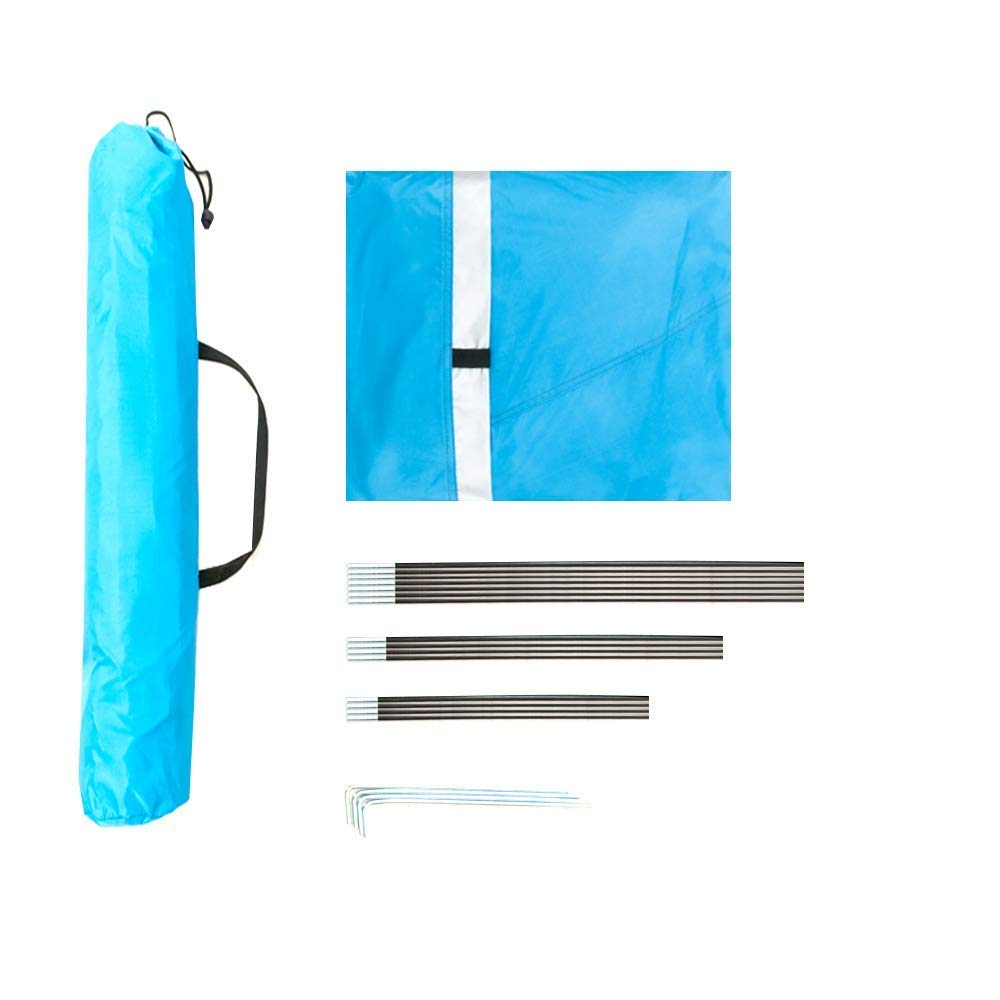 Extra Large Beach Cabana Tent Sun Shelter Sunshade Outdoor Portable UPF 50+, 94.5" L x 47.2" W x 55" H,Light Blue (Blue)