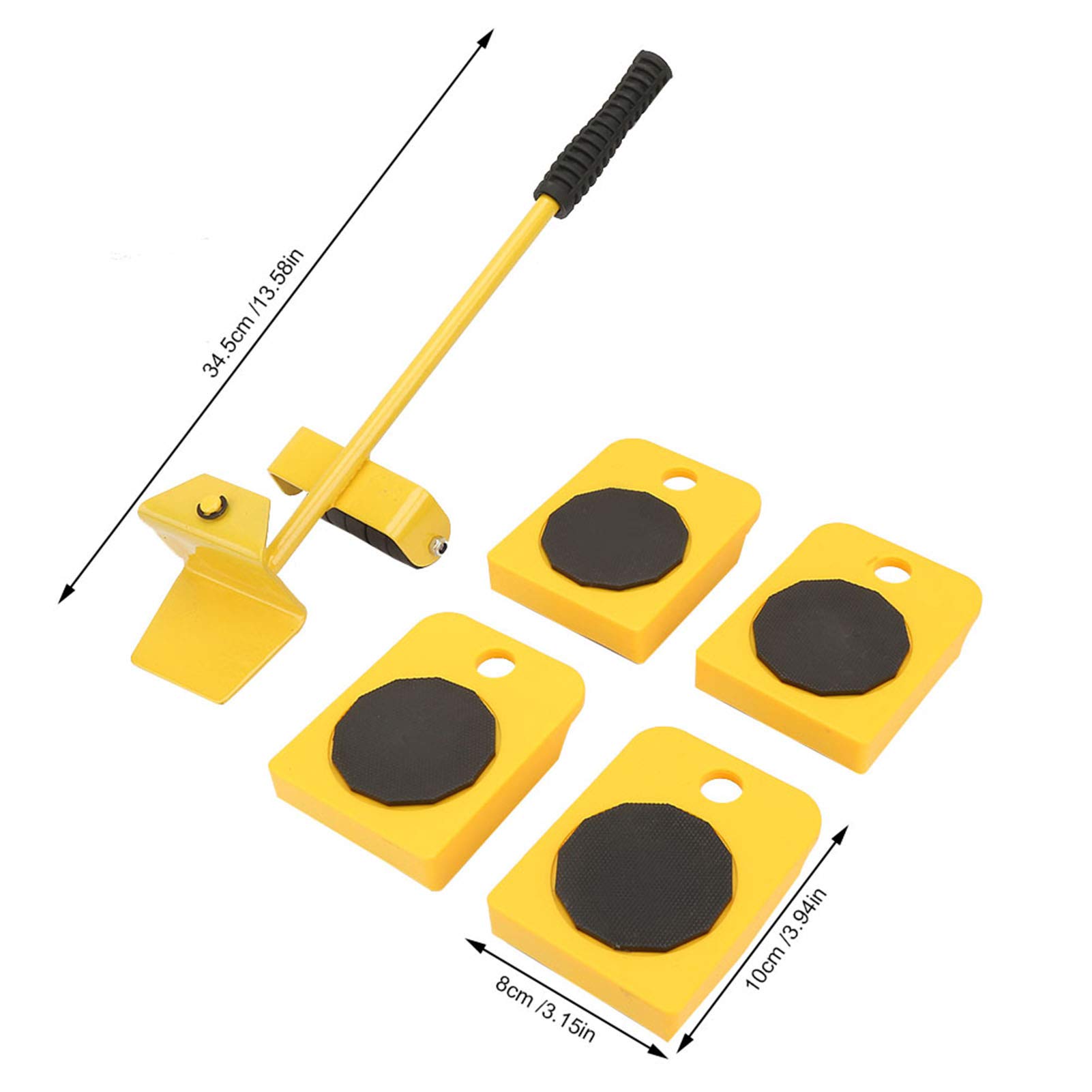 Furniture Transport Set Lifter Moving Plate, 150KG Capacity Transport Moving Plate Smoothing Scroll Wheel, Compact Size for Carrying Heavy Objects