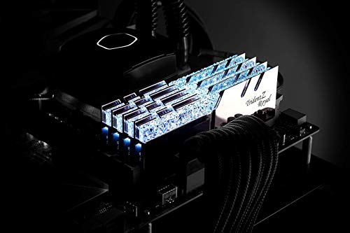 G.SKILL Trident Z Royal Series (Intel XMP) DDR4 RAM 32GB (2x16GB) 3200MT/s CL16-18-18-38 1.35V Desktop Computer Memory UDIMM - Silver (F4-3200C16D-32GTRS)