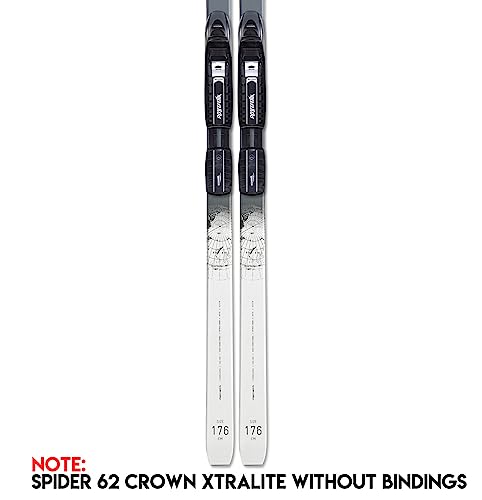 FISCHER Adult Spider 62 Crown Xtralite Adventure Lightweight Steel-Edge Nordic Skis Without Bindings, 189