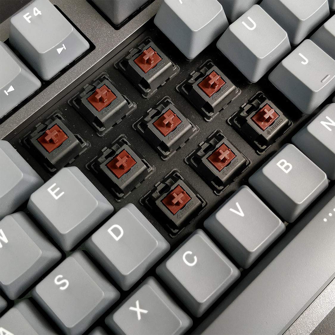 Durgod Taurus K320 TKL Mechanical Gaming Keyboard - 87 Keys - Double Shot PBT - NKRO - USB Type C (Cherry Brown, Space Grey)