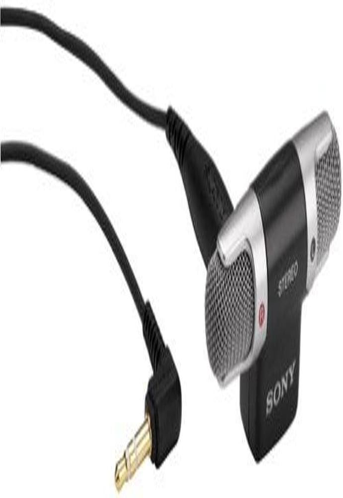 Sony ECM-DS70P Electret Condenser Stereo Microphone, Black