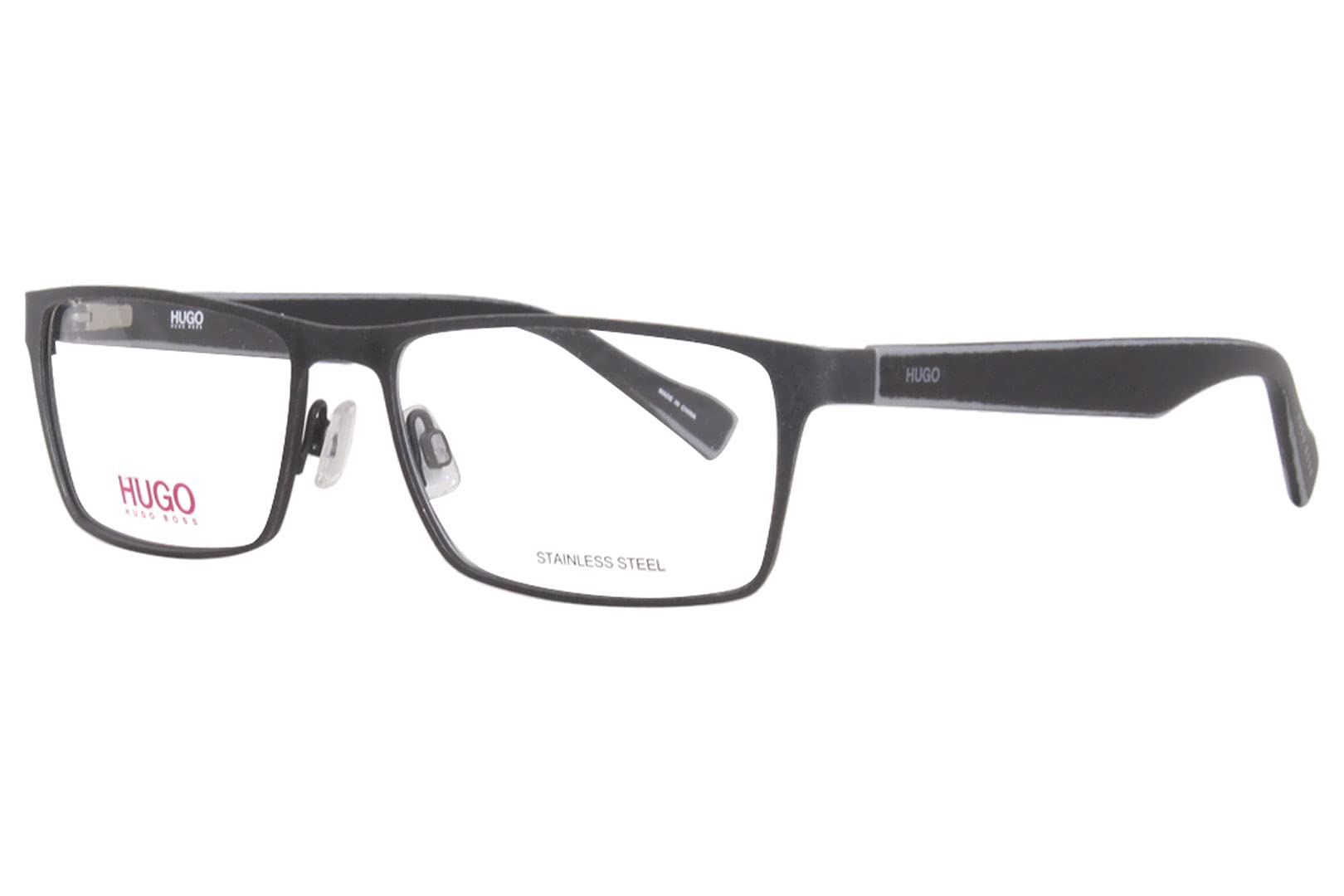 Eyeglasses Hugo (hug) 0208 09H4 Used Black Gray / 00 Demo Lens
