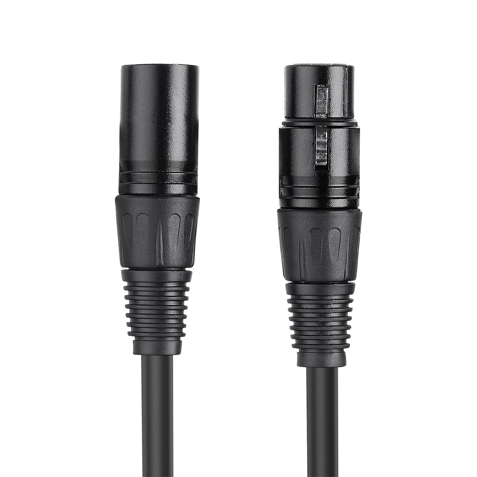 DteeDck XLR Cable 3ft, XLR Male to Female Microphone Cable 3 Pin, Balanced XLR to XLR Mic Cord for Microphone Speakers Mixer and Pro Devices