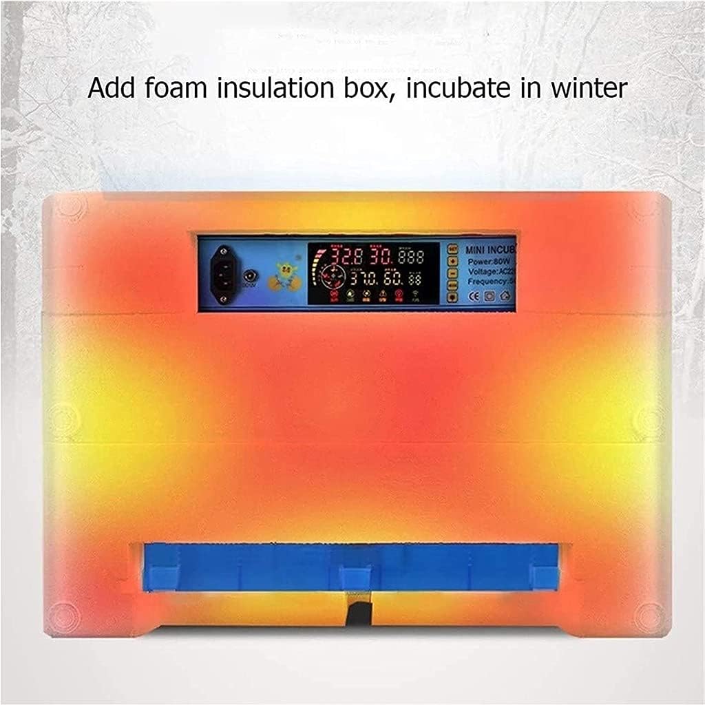 Fully Automatic Egg Incubator for Hatching 192 Eggs Automatic Turner Temperature Control Visible Screen Chicken Quail Duck Goose Turkey