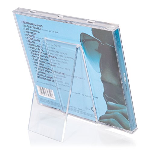VITAdisplays Incline Setting, Book Stand, Goods Carrier as Bookend Made of Plexiglas (Transparent, 10 cm)