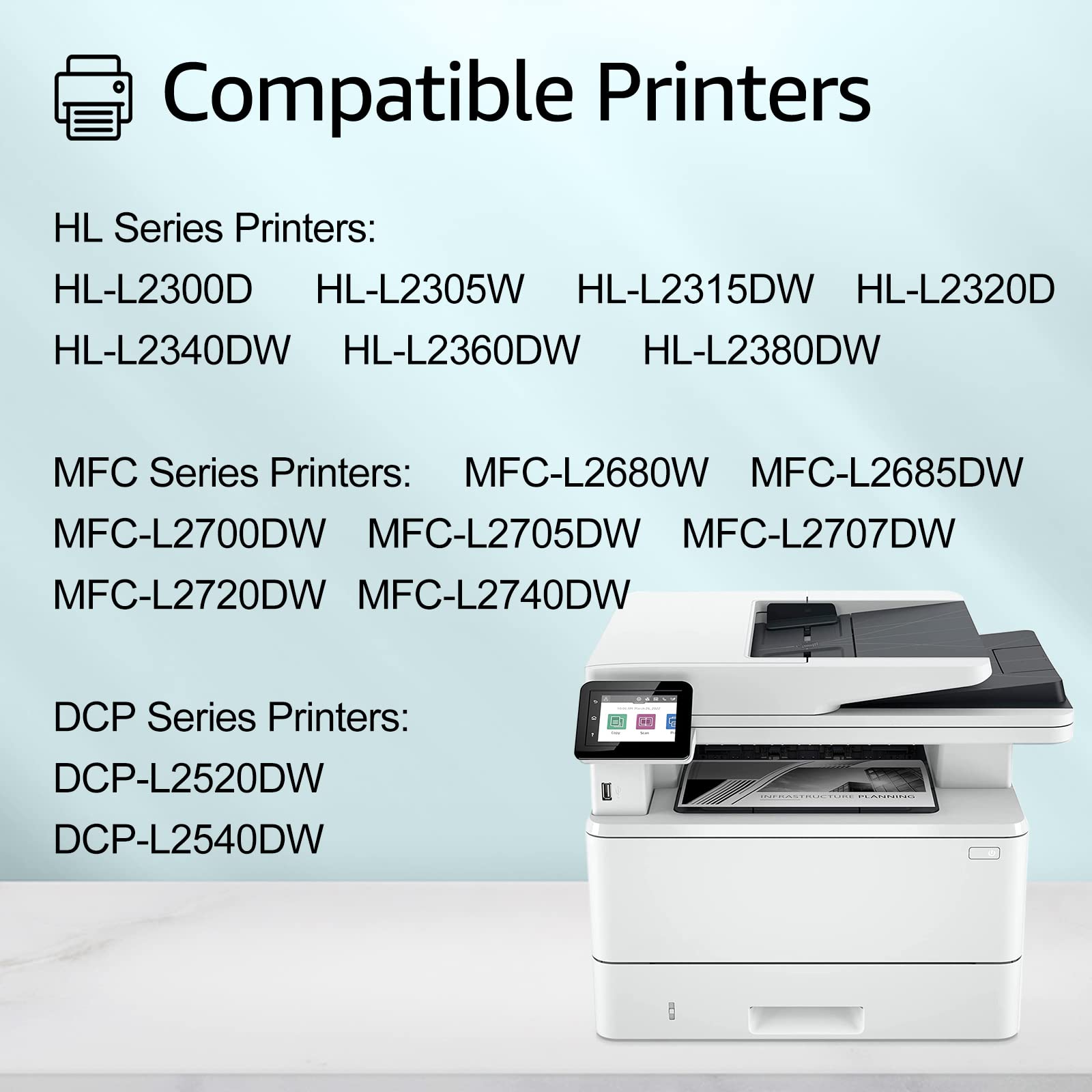 greencycle 3 Pack TN660 TN-660 TN630 TN-630 High Yield Toner Cartridge Compatible Replacement Compatible for Brother MFC-L2700DW DCP-L2540DW HL-L2360DW L2380DW MFC-L2740DW Laser Printer