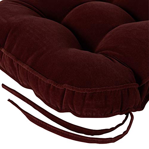 Greendale Home Fashions Jumbo Rocking Chair Cushion Set Hyatt Fabric, Burgundy