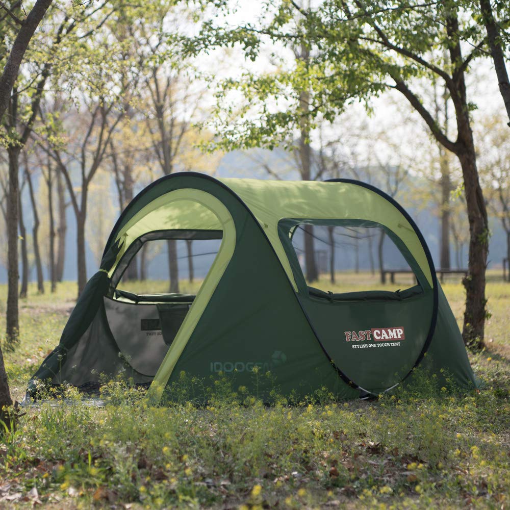 FASTCAMP Opera3 3-Person pop-up Tent for Picnic,Camping Tent (Green2)
