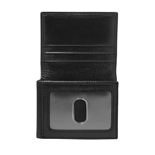 Fossil Men's Ryan Leather RFID-Blocking Execufold Trifold Wallet, Black, (Model: ML4228001)