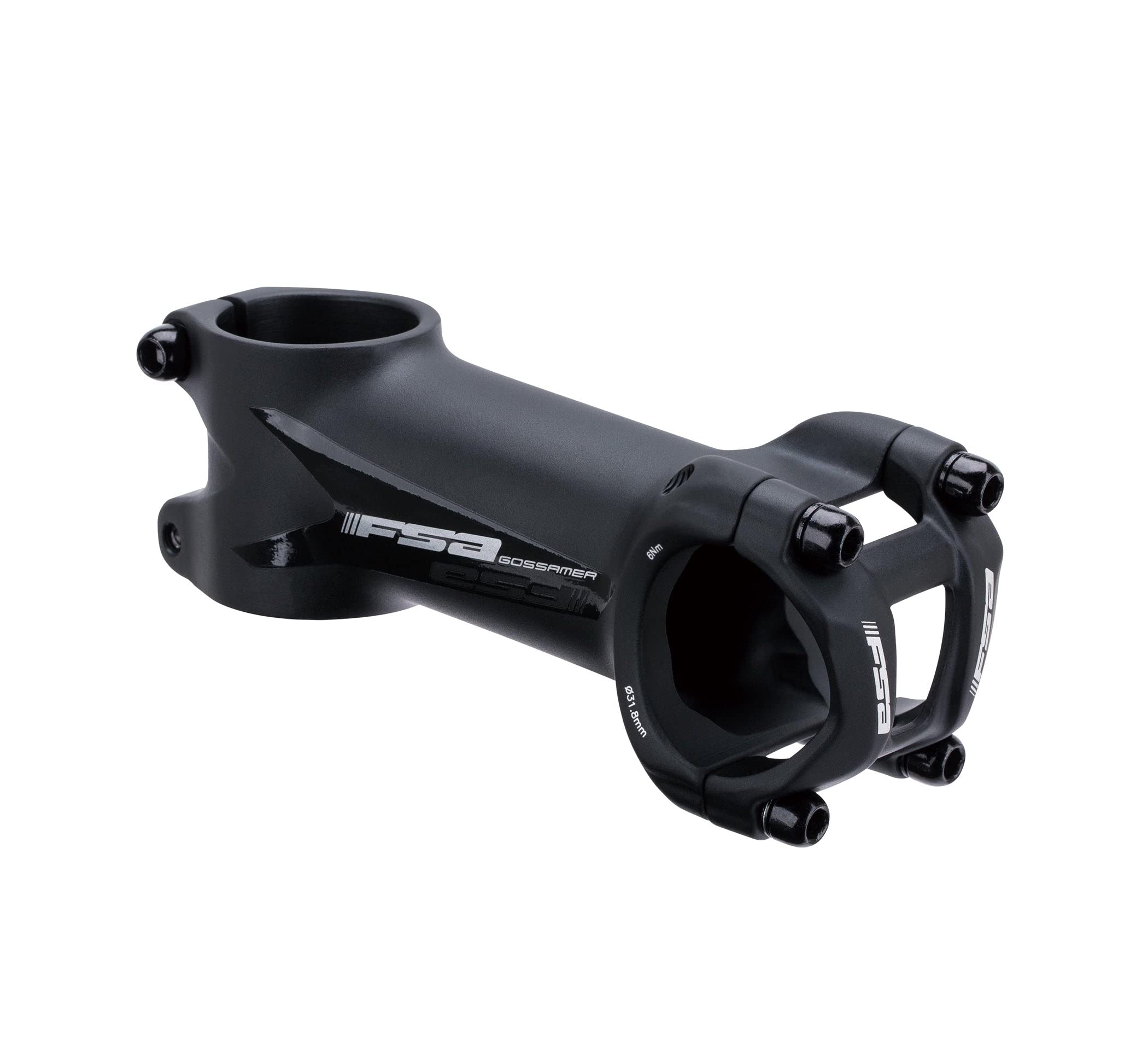 Full Speed Ahead - Gossamer Series Alloy Bicycle Stem with +/- 6 Degree Rise | for Road and Gravel Bike | 31.8 x +/-6 x 70 mm