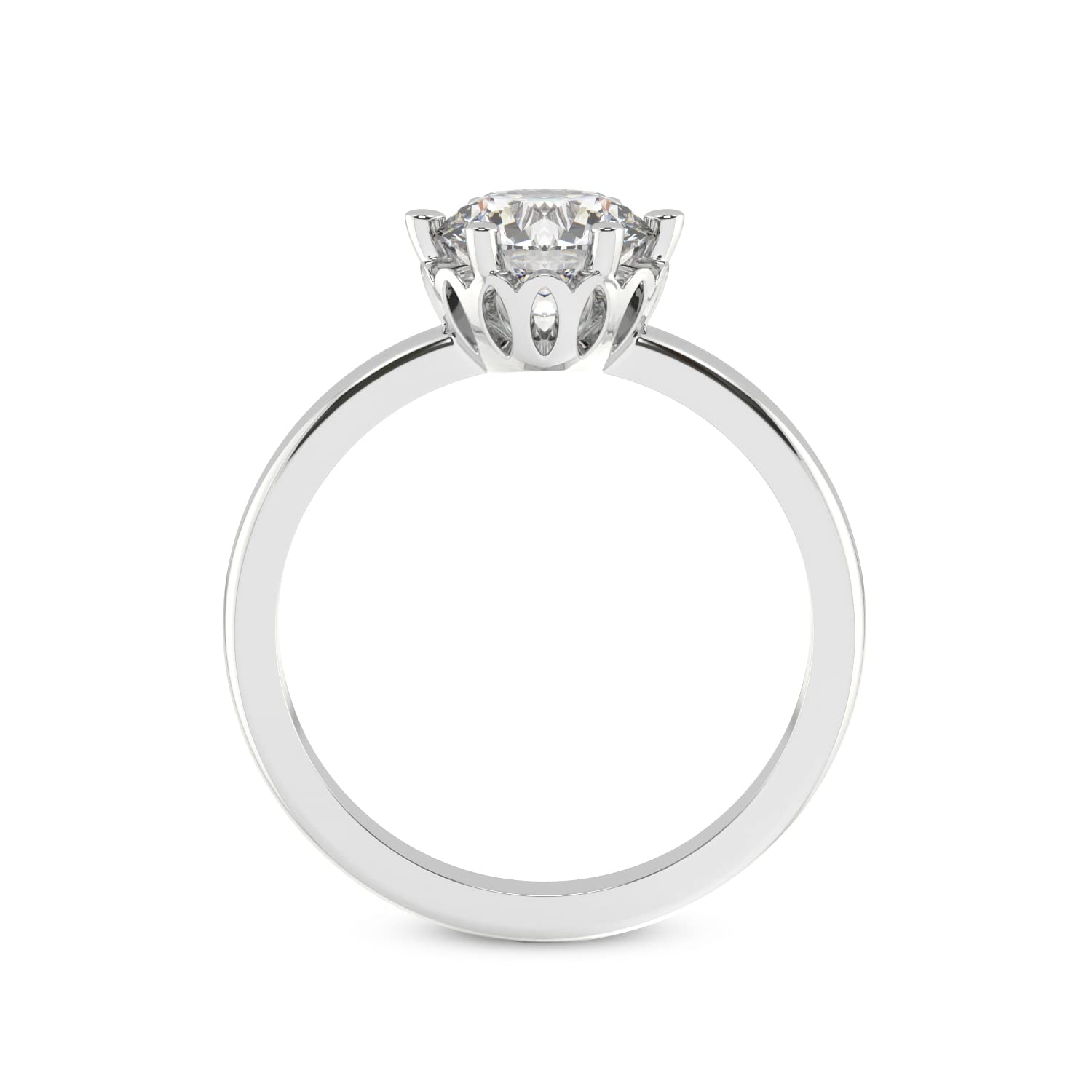 FRIENDLY DIAMONDS 1 Carat | IGI Certified Pear Shape Lab Grown Diamond Ring | 14K Or 18K in White, Yellow Or Rose Gold | Malissa Solitaire Diamond Engagement Ring | FG-VS1-VS2 Quality