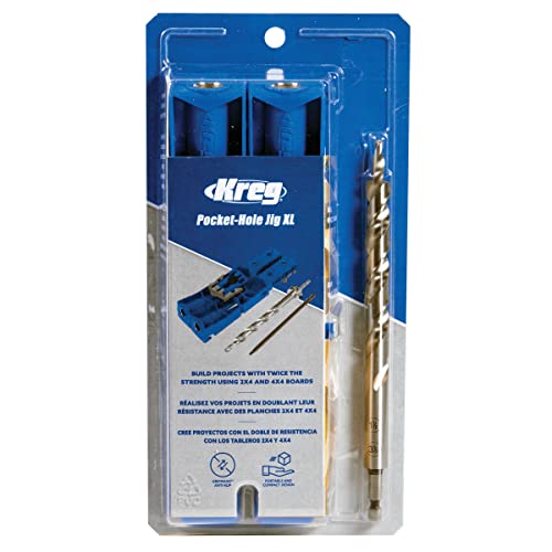 Kreg KPHJ920 Pocket-Hole Jig XL - Drill Pocket-Hole Jig - For 2x4 or 4x4 Boards - Use with Kreg XL Pocket-Hole Screws - Sturdy Pocket-Hole Joinery Jig