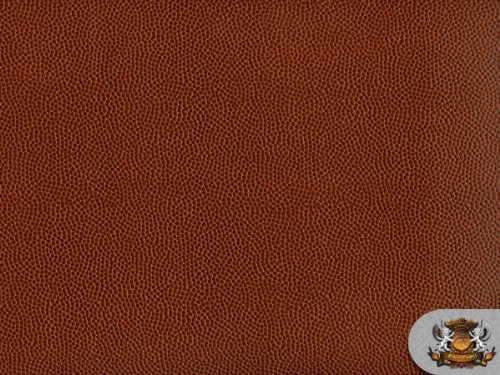 Vinyl Football Brown Fake Leather Upholstery Fabric / 54" Wide/Sold by The Yard