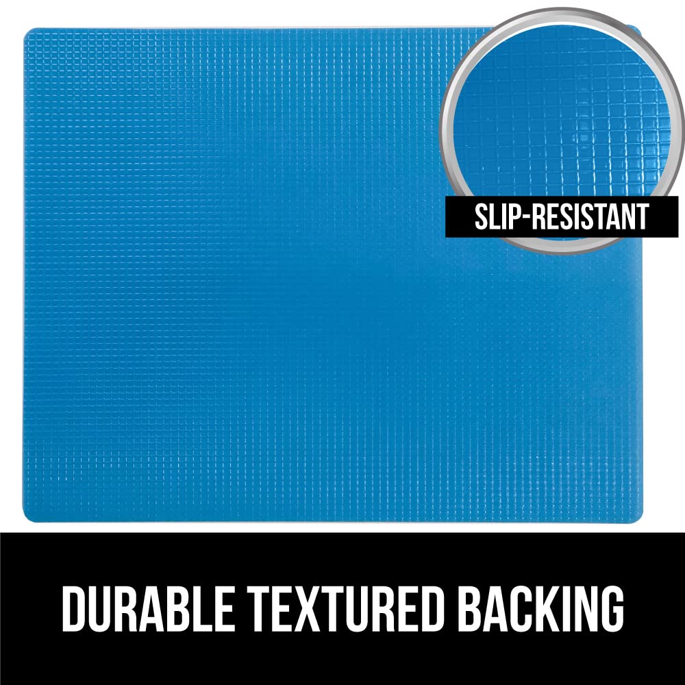 Gorilla Grip Silicone Oven Mitts and Flexible Cutting Boards 4 Pack, Oven Mitts are 12.5 Inch in Blue Color, Flexible Cutting Boards are Multicolor, 2 Item Bundle